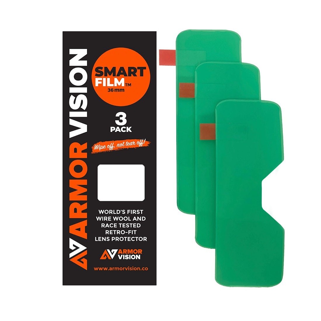 Armor Vision Smart Film sagomato 36mm da Canella Motoabbigliamento